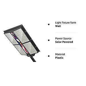 OKPRO S-576T 1100W Solar Street Lights Outdoor Waterproof, 6500K 110000LM Outdoor LED Street Light Dusk to Dawn, LED Wide Angle Lamp with Motion Sensor and Remote Control, for Parking Lot, Yard, etc.