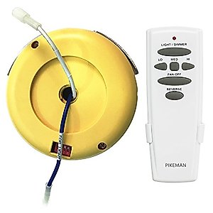 Ceiling Fan Remote Control Kit Replacement for Hampton Bay Hunter 3-Speed Dimmer UC7078T CHQ7078T CHQ8BT7078T Fan-HD with Reverse Button L3H2003FANHD Fan-HD6 FAN-2R MR77A RR7087TR Altura 68 -Pikeman