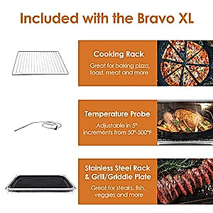 NUWAVE Bravo Air Fryer Oven, 12-in-1, 30QT XL Large Capacity Digital Countertop Convection Oven