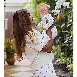 Burt's Bees Baby Unisex Baby Adult 2-Piece Mommy Matching Pajamas, 100% Organic Cotton, Golden Bee