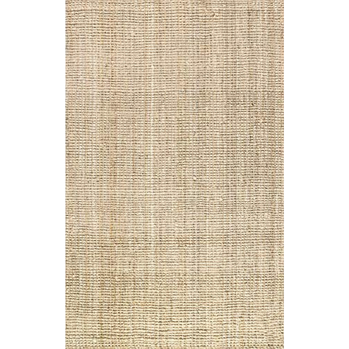 JONATHAN Y NFR103A-8 Hiro Hand Woven Chunky Jute Indoor Area -Rug Bohemian Farmhouse Easy -Cleaning Bedroom Kitchen Living Room Non Shedding, 8 X 10, Ivory