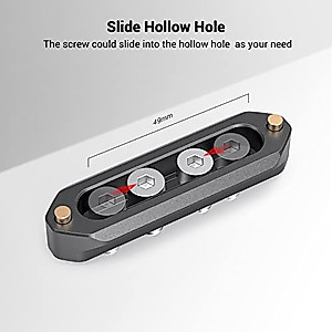 SmallRig NATO Rail, Quick Release Safety NATO Rail, 7cm Long with Spring Loaded Pins for RED/BMD - 1195