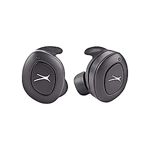 Altec Lansing True Evo+ Truly Wireless Earphones, 4 Hours of Battery Life, Receive Up to 4 Charges on The Go, Access Siri or Google Voice Assistant via Bluetooth Through Your Smartphone, MZX659-BLK