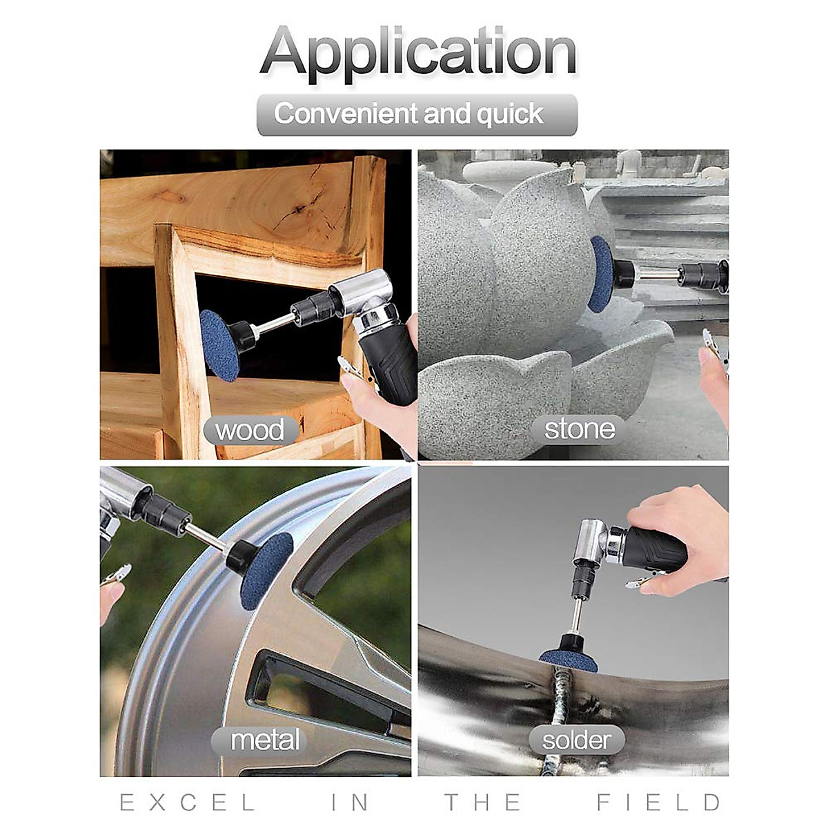 NYXCL Miroku 75Pcs Mixup 2-inch Quick Change Discs Set, Zirconia Sanding Discs with 1/4" Holder, for Die Grinder Surface Prep Strip Grind Polish Finish Burr Rust Paint Removal