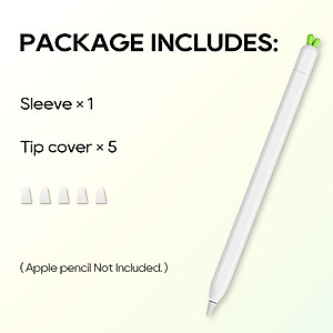 Case for Apple Pencil 2nd Generation Case Sleeve Soft Silicone Cute Carrot Design Protective Cover Holder Accessories Compatible with Apple Pencil 2nd Gen (Orange)