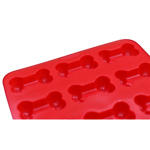 TopolMold 3-Pack 3D Dog Bone Candy Melt Silicone Mold (Puppy Treats, Chocolate Fondant, Candy Making Mould) - Oven Safe, Freezer Safe, Food-Grade 18-Cavity