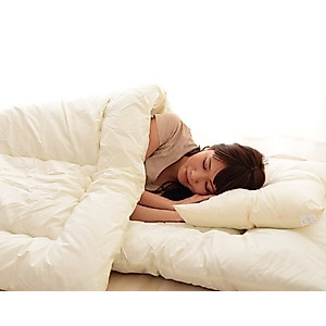 EMOOR Space-Saving Japanese Futon Set (Futon Mattress, Comforter & Pillow) Compact-Twin, Made in Japan, Foldable Floor Sleeping Mattress Shikibuton Tatami Mat Camp Guest-Use