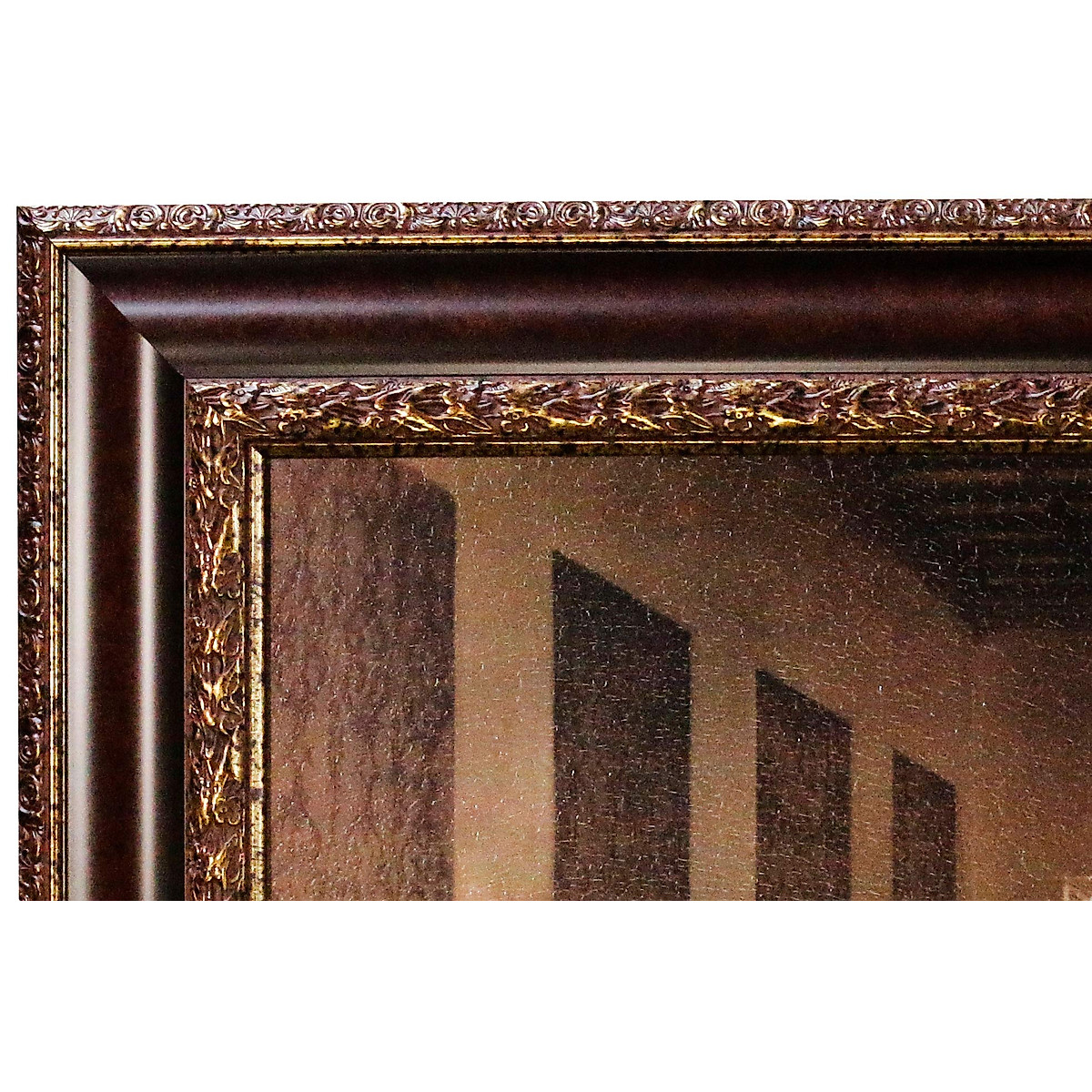 Mom’s Art Studio - Last Supper Wall Decor 46.5 X 28 Inches, Leonardo Da Vinci Reproductions, Museum Look Art Framed, Artist’s Acrylic Coating, Wall Art for Home Decor (Large, Brown Gold)