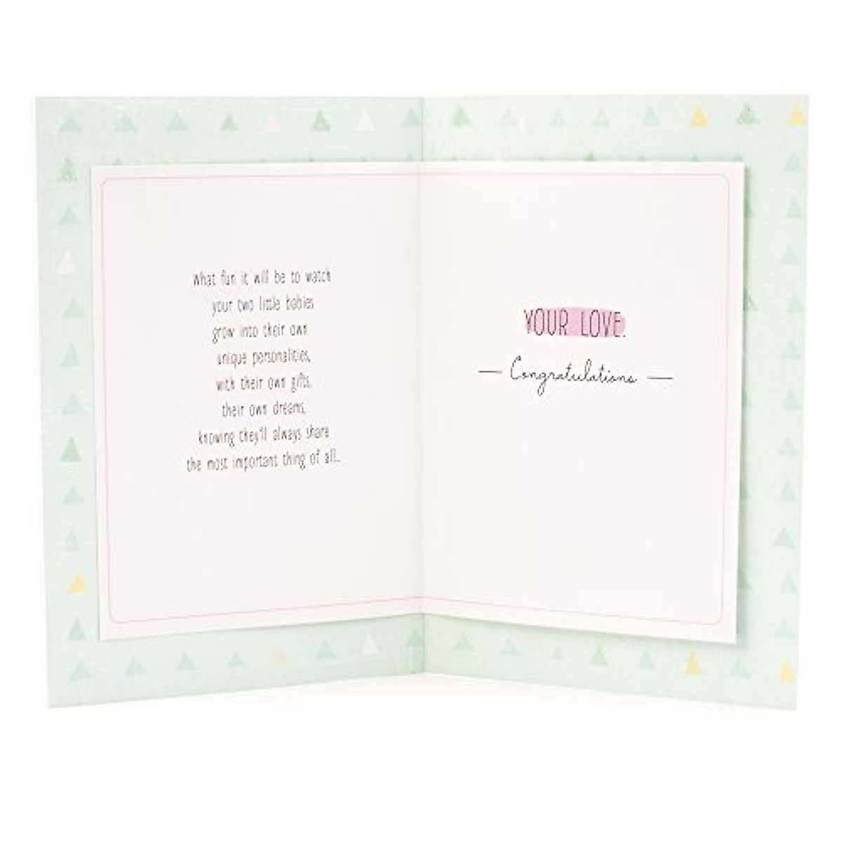 Hallmark Baby Shower Card (Congratulations Twins) - 399RZB1032