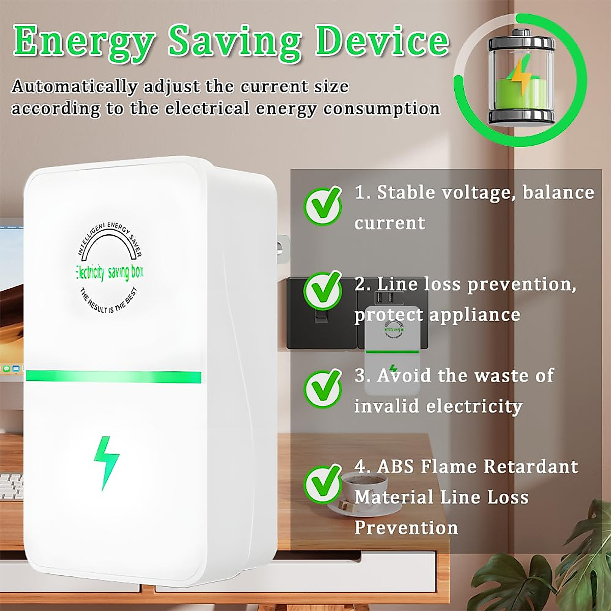 6pcs Energy Saving Device, 2024 New Stop Wasting Electricity Saving Box
