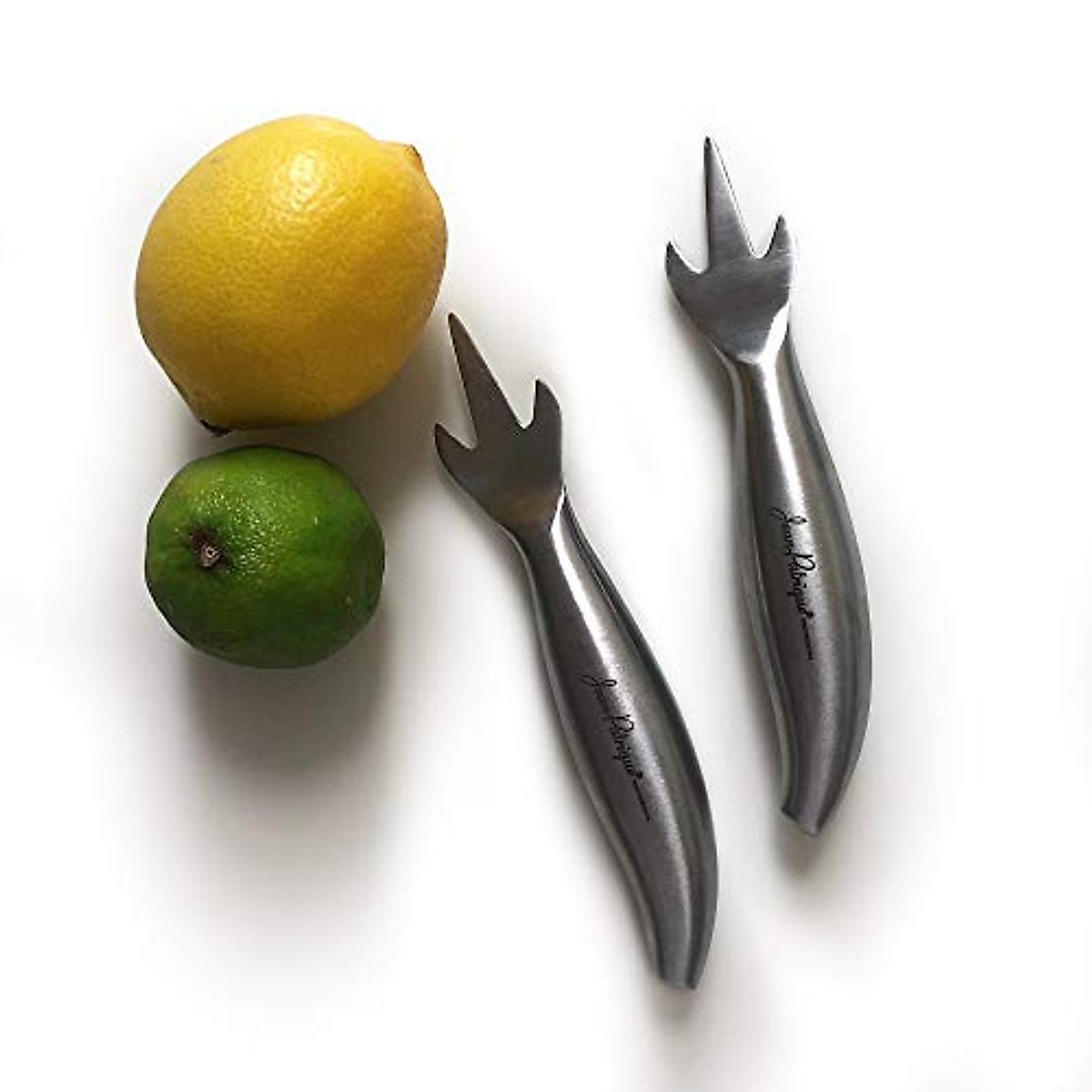 Corn on the Cob Skewers - Set of 2 - Stainless Steel Corn on the Cob Holders Set, Sweetcorn Holders with a Secure Triple-Pronged Corn Holder & Study Ergonomic Handle - by Jean Patrique