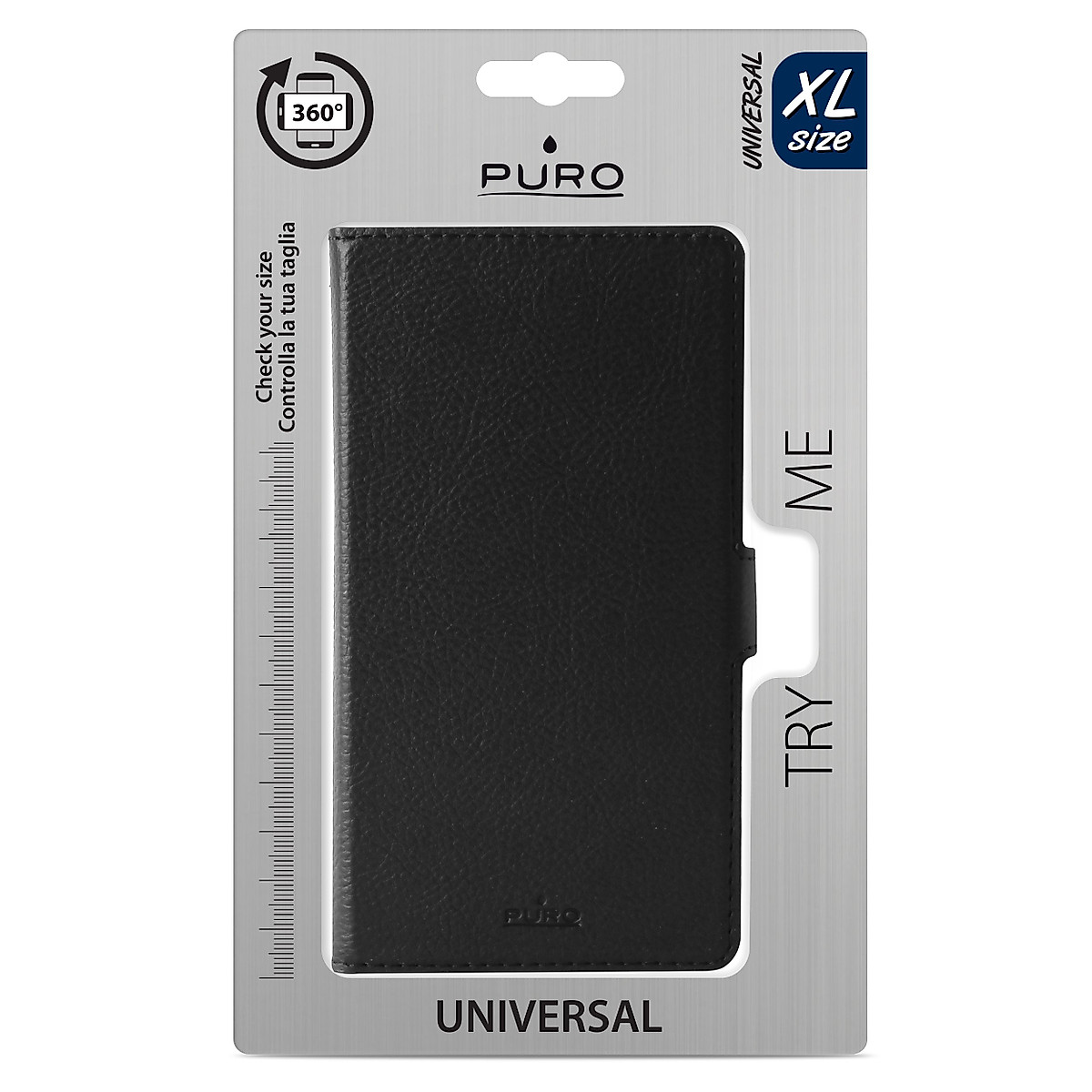 Puro Protection UNIV Slim CASE XL Noir Black