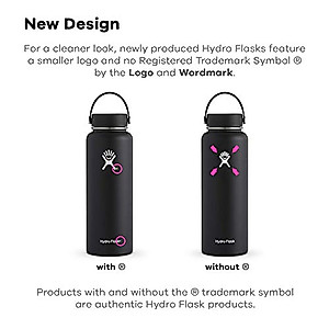 Hydro Flask Water Bottle - Stainless Steel & Vacuum Insulated - Wide Mouth with Leak Proof Flex Cap - 40 oz, Graphite