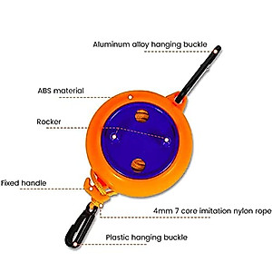 Portable Travel Clothesline Cord, Adjustable 26ft Camping Clothes line, Laundry Drying Rope for Hotel Trip,Camping,Cruise,Outdoor,Indoor, with 10Pcs Stoppers 20Pcs Windproof Clothespins