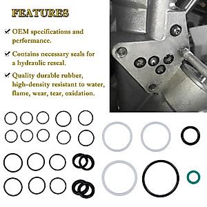 V-SEK 115225FS Fast Strike Power Trim Motor Seal Kit & Outboard Trim/Tilt Pin Wrench MT0006 32mm x 4mm/4.5mm (YB-06175-1A) Compatible with Yamaha Suzuki Johnson Evinrude O-Rings