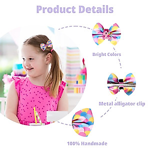 YQLOGY Hair Bows (Bundle Of 12 Bows) 7 Days Of The Week Hair Clips For girls, 12 Count (Pack of 1)