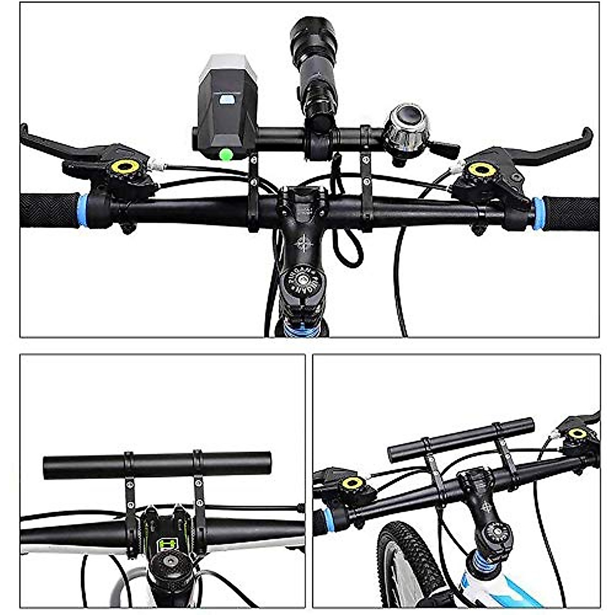 Tinke Handlebar Extender Bicycle Aluminum Alloy Bracket Extension Double Handlebar Extension Mount Holder Use for XIAOMI M365 Ninebot ES1 ES2 and Mountain Bicycle