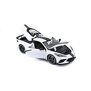 Maisto del 2020 Chevrolet Corvette Stingray Coupe (High Wing) 1/18 Scale (31455B), Blue