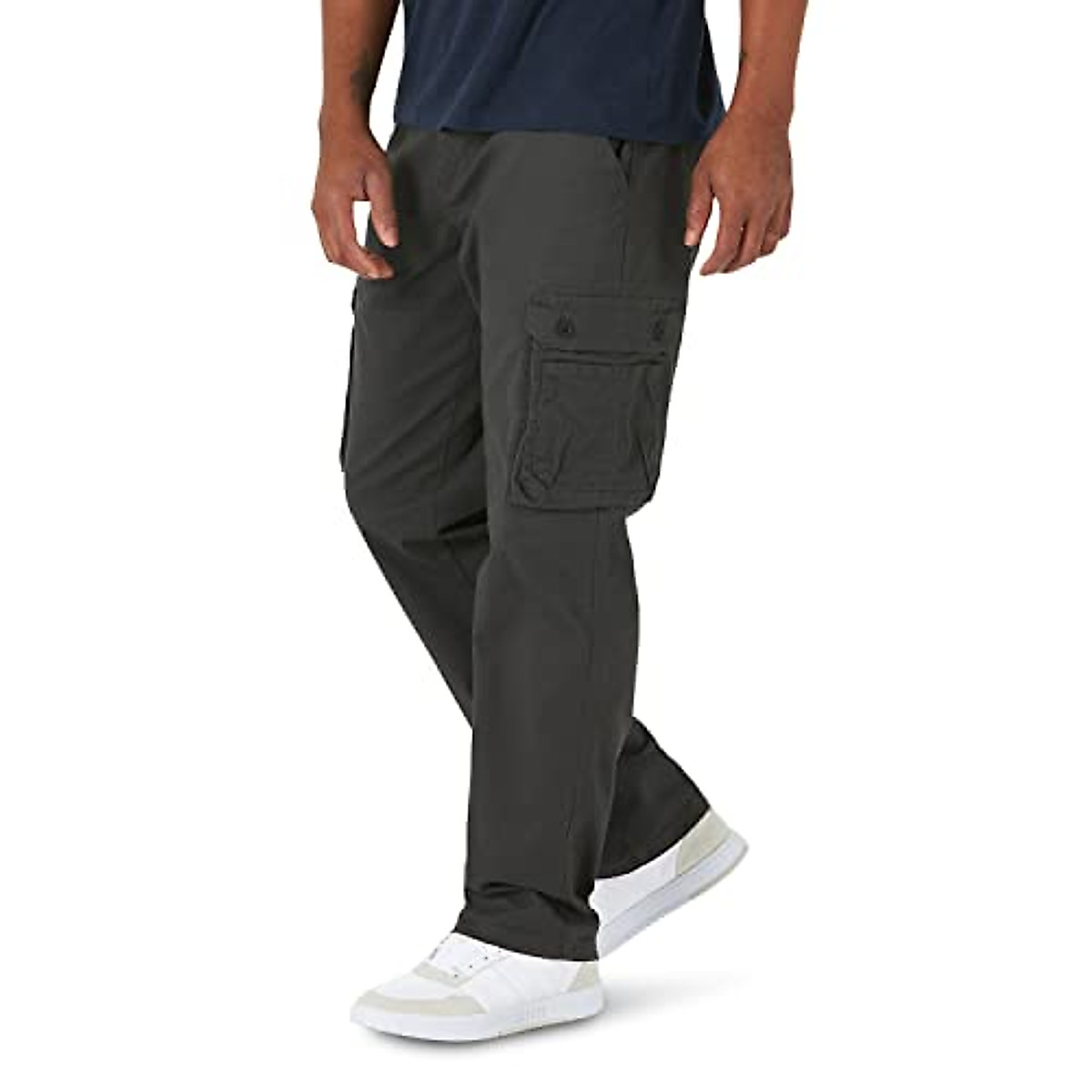 Lee Men's Wyoming Relaxed Fit Cargo Pant, Shadow, 34W x 32L