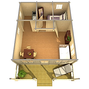 Allwood Timberline | 483 SQF Cabin Kit