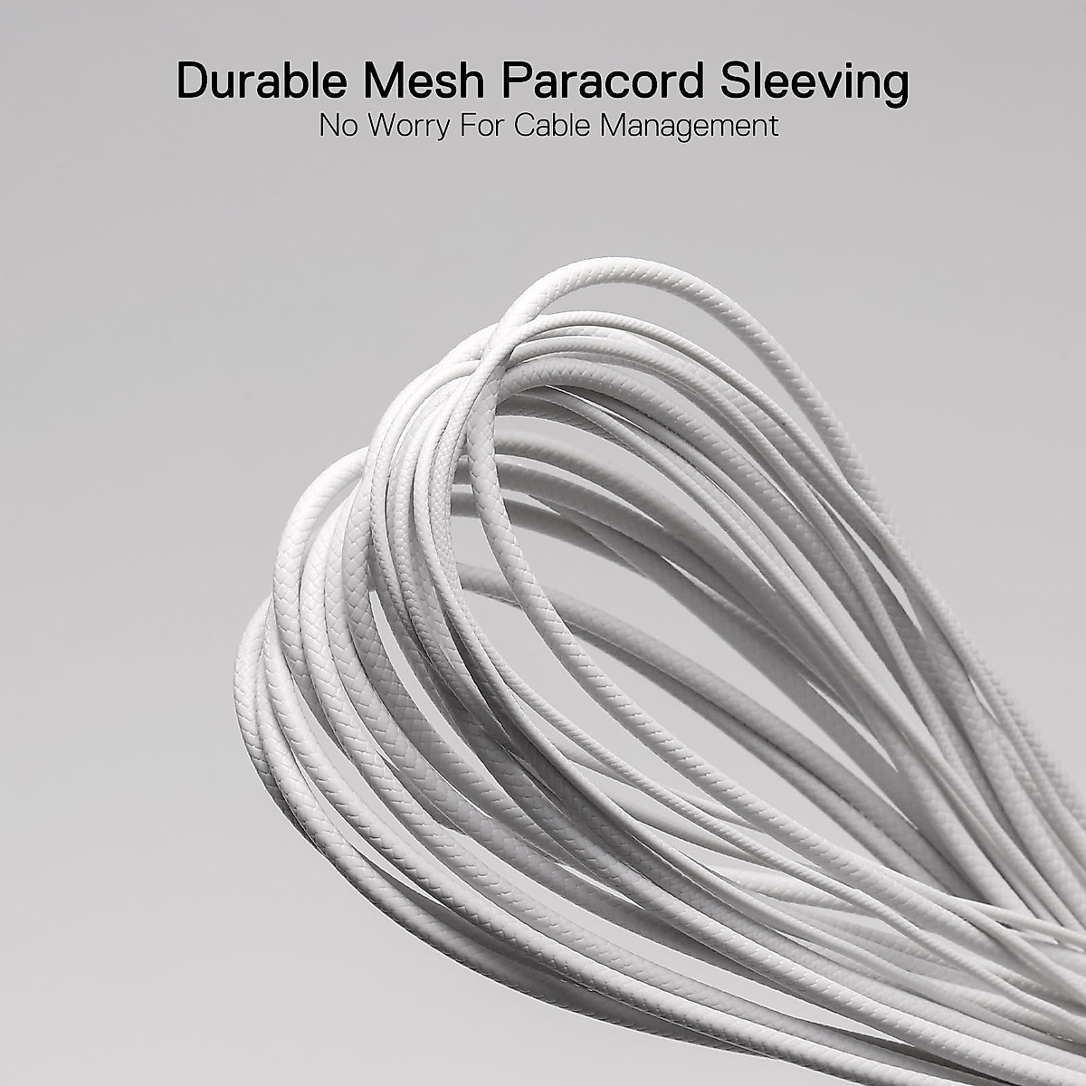 Redragon PSU007 Premium 600W PCI-e 5.0 GPU Power Cable, 72 CM Sleeved PSU Cable w/ 16pin(12+4) 12VHPWR Connector for PCIe 5.0 GPUs 3090TI/4070TI/4080/4090TI