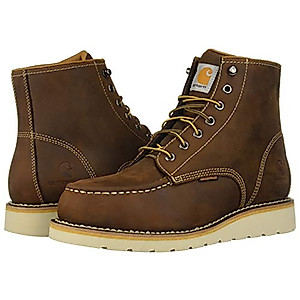 Carhartt womens 6 Inch Waterproof Wedge Steel Toe Work Boot, Brown Oil Tanned, 11.5 US