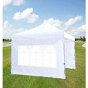 SCOCANOPY 2PCS SideWall with Window for 8x8 Canopy Frame (White)