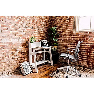 OneSpace Lennox Hutch Computer Desk, White