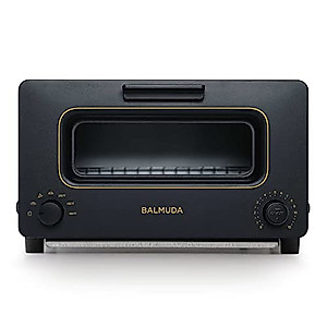 BALMUDA The Toaster | Steam Oven Toaster | 5 Cooking Modes - Sandwich Bread, Artisan Bread, Pizza, Pastry, Oven | Compact Design | Baking Pan | K01M-KG | Black | US Version