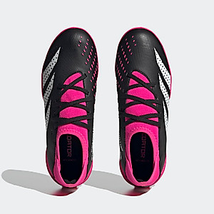 adidas Predator Match Unisex-Child Shin Guards Accuracy.3 Turf Black/White/Team Shock Pink 2