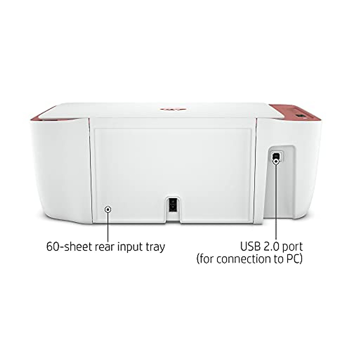 HP DeskJet 27 42e Series Wireless Inkjet Color All-in-One Printer - Print Copy Scan Mobile Printing - USB Connectivity - Up to 7 ISO PPM - Up to 4800 x 1200 DPI - Cinnamon + HDMI Cable