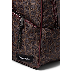 Calvin Klein Evie Backpack Brown/Khaki/Deep Rouge One Size