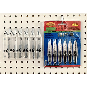 FTG USA 6 Piece Drill Bit Cases Designed as Storage Container for Adjustable Countersink Drill Bits, Small Containers, Plastic Boxes Used as Storage Case for Replacement Drill Bits