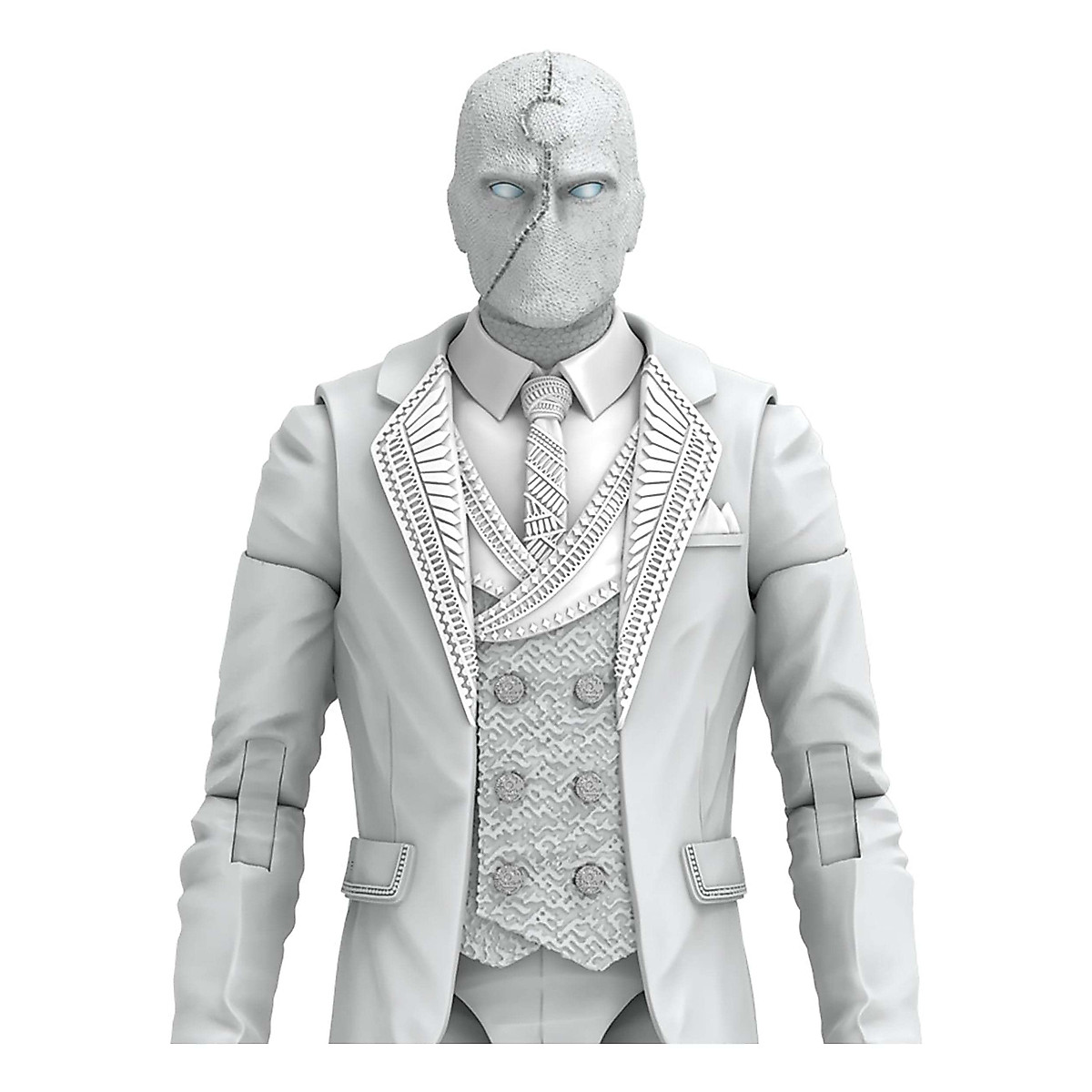 Marvel Legends Series Disney Plus Mr. Knight MCU Series Action Figure 6-inch Collectible Toy, Includes 4 Accessories and 1 Build-A-Figure Part,White