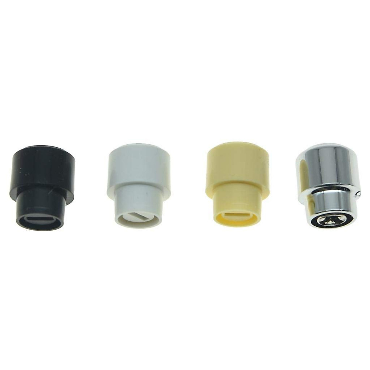 Dopro 2pcs Plastic Guitar Barrel Switch Tip 3 Way Pickup Selector Switch Knob for U.S./Import Tele Telecaster Chrome