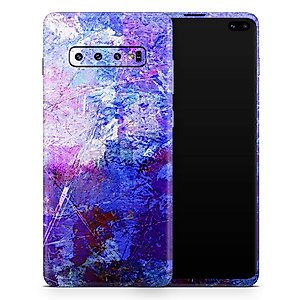 DesignSkinz Abstract Blue & Pink Surface Protective Vinyl Decal Wrap Skin Cover Compatible with The Samsung Galaxy S20 (Screen Trim & Back Glass Skin)