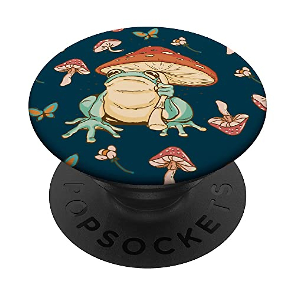 Cute Frog Mushroom Retro PopGrip - Adorable Cottagecore Design
