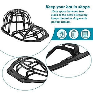 Eguink Hat Washers, Baseball Caps Washers Hat Storage Washing, Hat Holder Fit for Adult/Kid's Hat Rack Frame for Washer Machine Cleaner/Washing Cage.