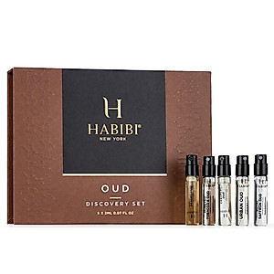 H HABIBI Women’s & Oud Collection Discovery Sample Set - Perfumes for Women, Arabian Perfume for Women, Perfume Sampler for Women, 10 Mini Sprays (2 mL Each), Made in USA