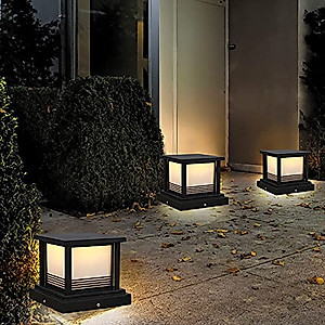 Post Lights Outdoor Post Light LED Outdoor Post Cap Light Simplicity Pillar Lamp Waterproof Garden Landscape Light Lawn Villa Porch