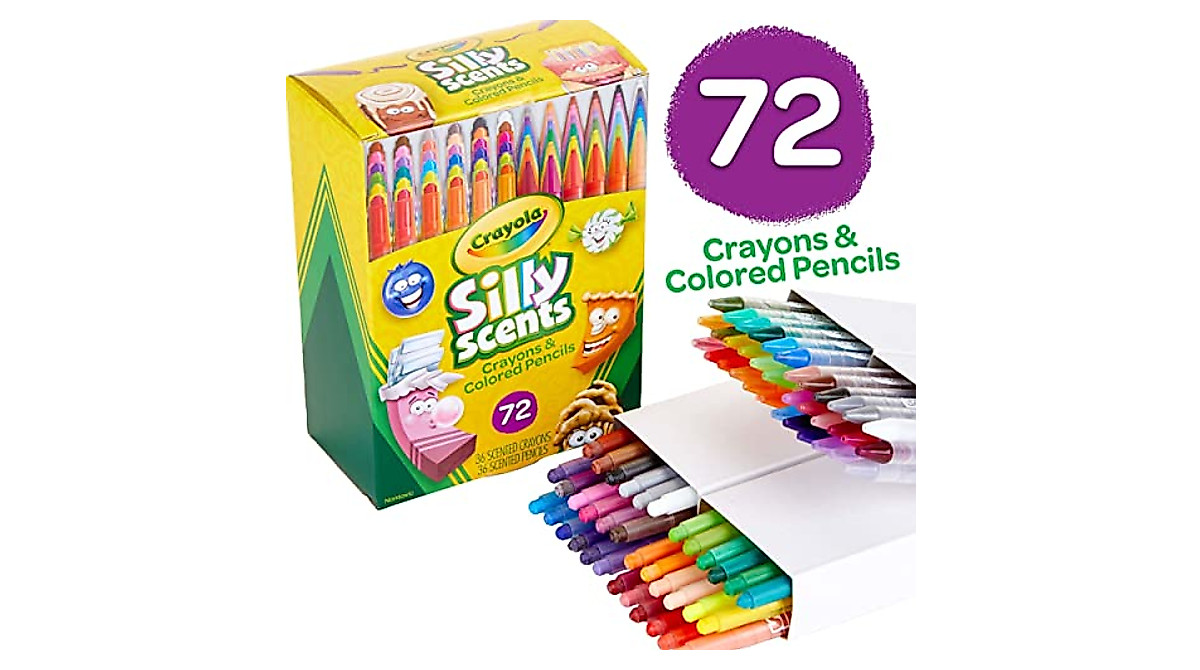 Crayola Silly Scents Twistables 72 Count Scented Crayons & Pencils