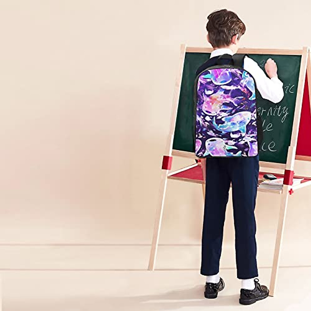 MEDTOGS Shark Backpacks for School 17 inch School Bag Large Book Bags for Middle School High School College Travel