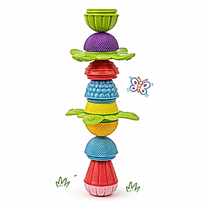 Lalaboom 36 Piece Baby Toddler Beads – Montessori Educational Shape and Color STEM Construction Toy 10 Months to 3 Years - BL300, Multicolor