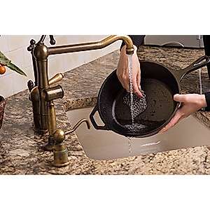 Emmabin 6"x8" Stainless Steel 316L Cast Iron Cleaner Chainmail Scrubber for Cast Iron Pan Pre-Seasoned Pan Dutch Ovens Waffle Iron Pans Scraper Cast Iron Grill Scraper Skillet Scraper