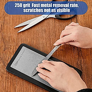 3 Pieces Diamond Sharpening Stone Diamond Knife Sharpener Plate Honing Whetstone for Kitchen Sharpening Dull, Blunt or Tired Edges (250/600/ 1200 Grit)