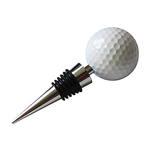 Hemoton Wine Bottle Champagne Stopper Golf Ball Design Wine Caps Wine Sealers Preservers Saver Wine Bottle Beverage Seal Plug for Wedding Party