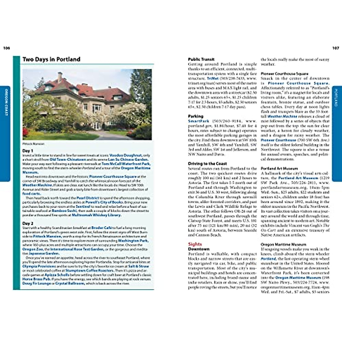 Moon Pacific Coast Highway Road Trip: California, Oregon & Washington (Travel Guide)