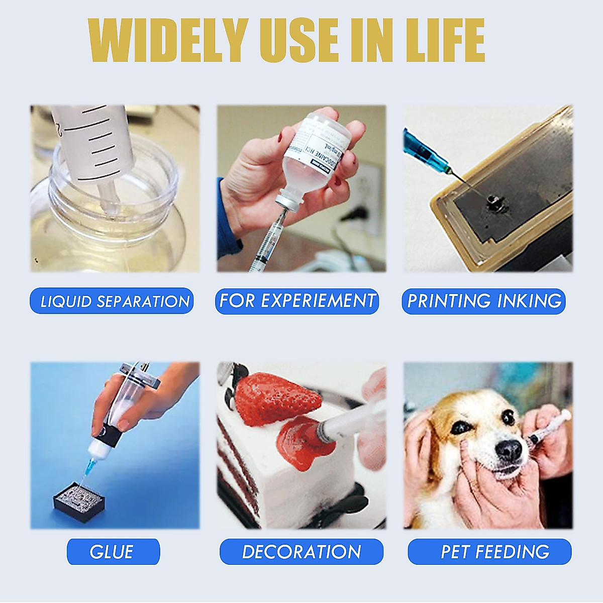 100 Pack 18Ga 1 Inch Disposable Needle Luer Lock Industrial Dispensing Accessories,Individual Package Lab Tools for Refilling Liquid,Inks