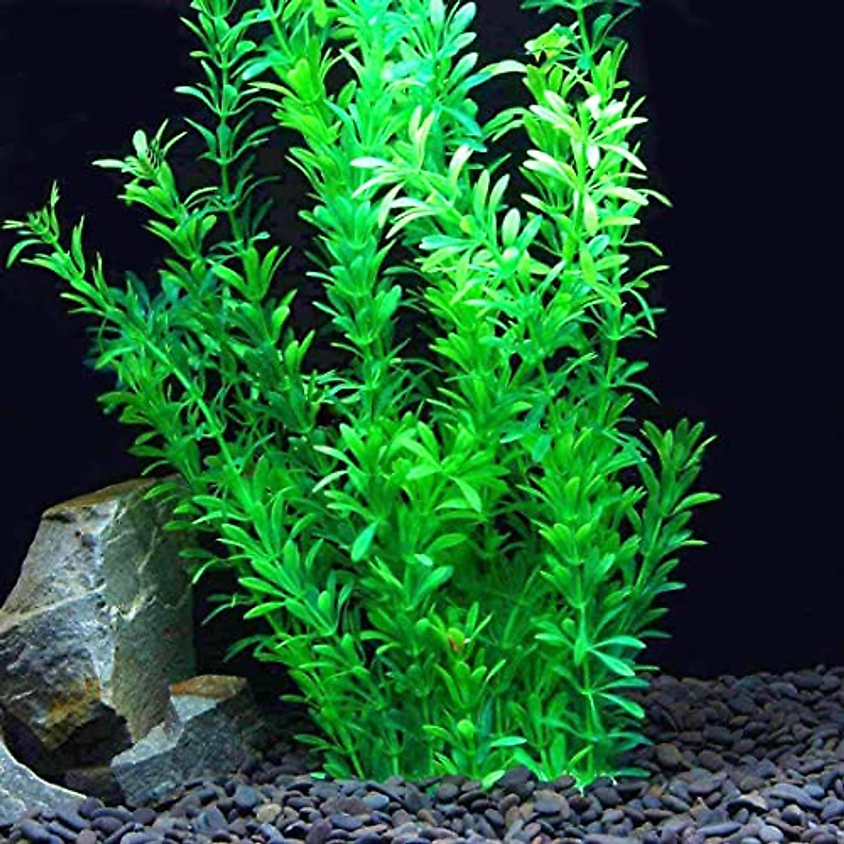 Saim 24" Large Aquarium Plants Artificial Plastic Fish Tank Plants Decorations Ornament for Fish Tank