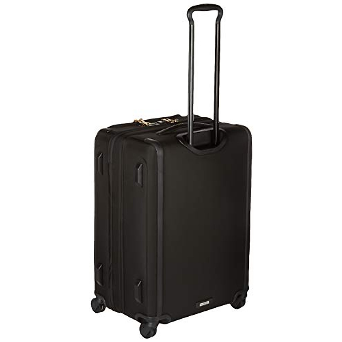 TUMI Alpha Short Trip Expandable 4-Wheeled Packing Case - Roller Bag for Short Trips & Weekend Getaways - Carry-On Luggage with 4 Spinner Wheels - Travel Suitcase for Men & Women - Black/Gold